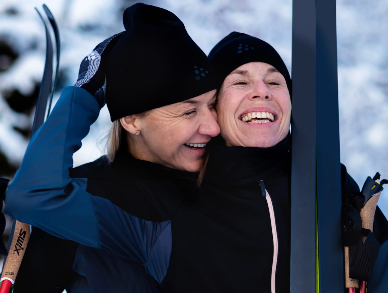 Kristin Kaspersen och Magdalena Forsberg åker Vasaloppet tillsammans ...